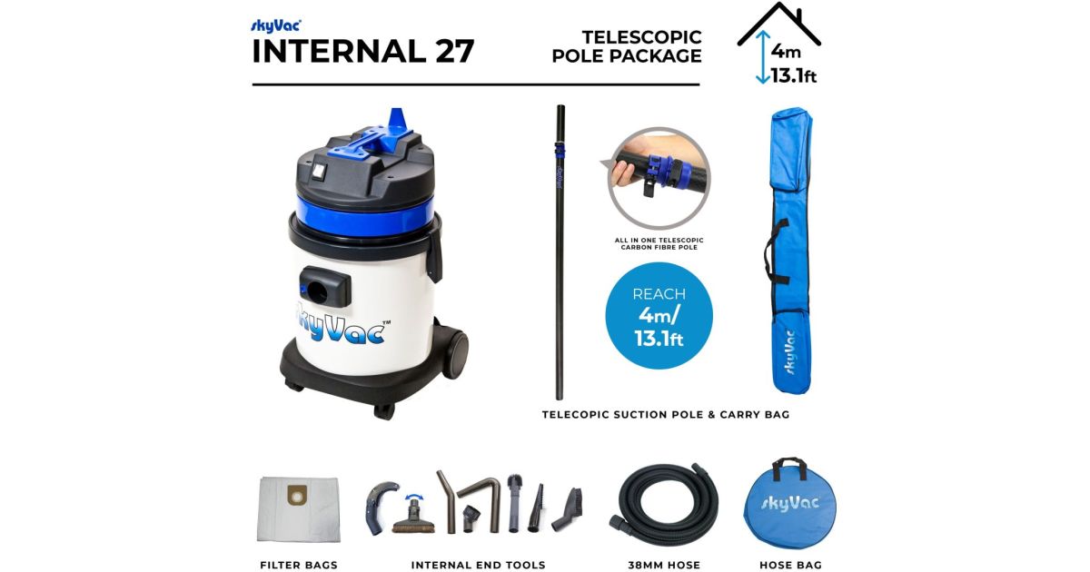 SkyVac Internal kit 6m sections d'aspiration à pince Elevate - SkyVac ...