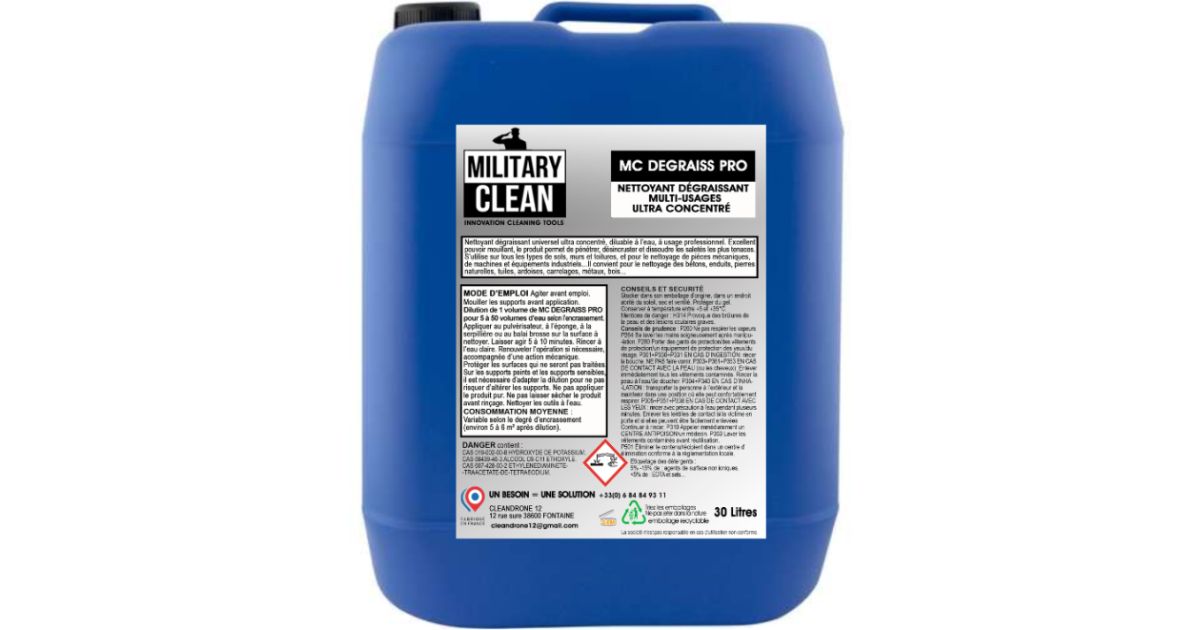 Military clean MC DEGRAISS PRO - Clean Drone Shop